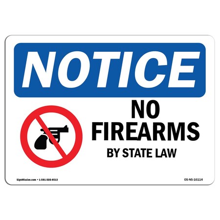 Signmission Safety Sign, OSHA Notice, 10" Height, Aluminum, NOTICE No ...