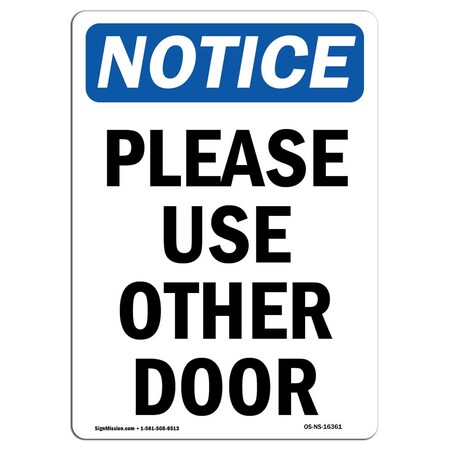 Signmission Safety Sign, OSHA Notice, 24" Height, Rigid Plastic, NOTICE ...