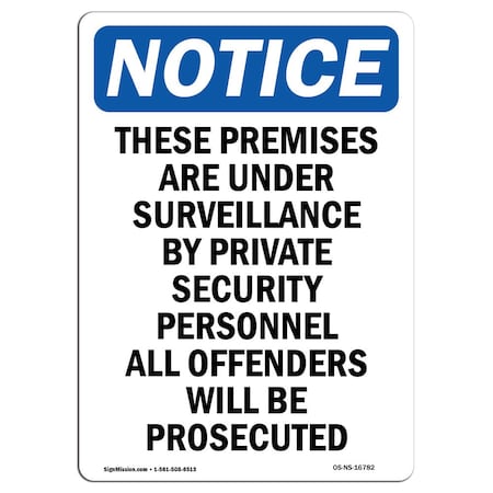 Signmission OSHA Notice Sign, 3.5" Height, 5" Wide, NOTICE These ...