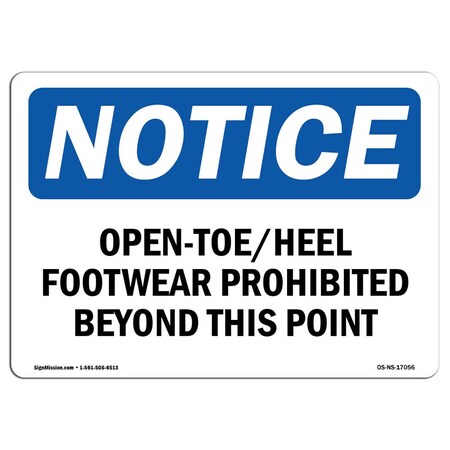 Signmission OSHA Notice Sign, OSHA-PPE-Foot-Sign-, 14in X 10in Aluminum ...
