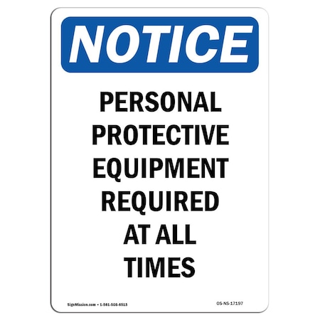 Signmission OSHA Sign, Personal Protective Equipment, 7in X 5in Decal ...