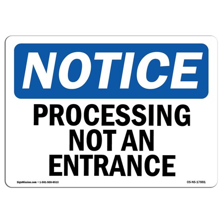 Signmission OSHA Notice Sign, 10" Height, 14" Width, Aluminum ...