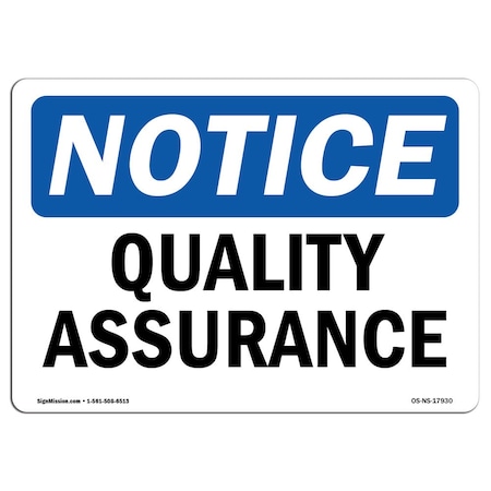 Signmission Safety Sign, OSHA Notice, 12" Height, Rigid Plastic ...