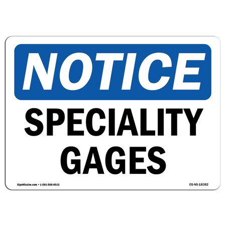 Signmission Safety Sign, OSHA Notice, 12" Height, 18" Width, Aluminum ...