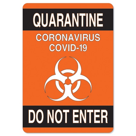 Signmission OSHA Sign, Quarantine Do Not Enter 2, 24in X 18in Decal, 24 ...
