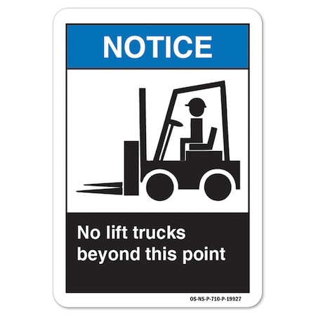 Signmission ANSI Notice, Rigid Plastic, 24" x 18", Landscape, No Lift ...