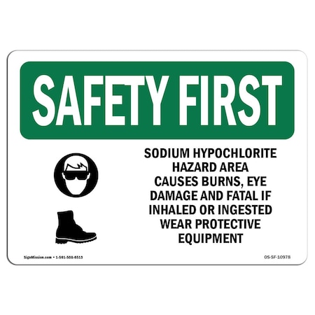 Signmission OSHA, 5" Height, 7" Width, Decal, 7" W, 5" H, Landscape ...
