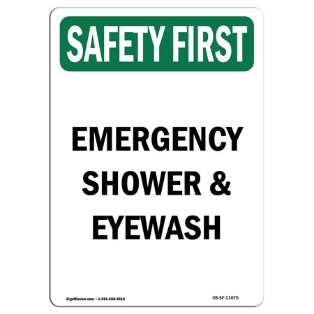 Signmission OSHA SAFETY FIRST, 14" Height, Aluminum, 14" x 10 ...