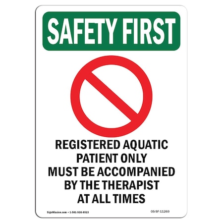 Signmission Safety Sign, OSHA SAFETY FIRST, 5" Height, Registered ...