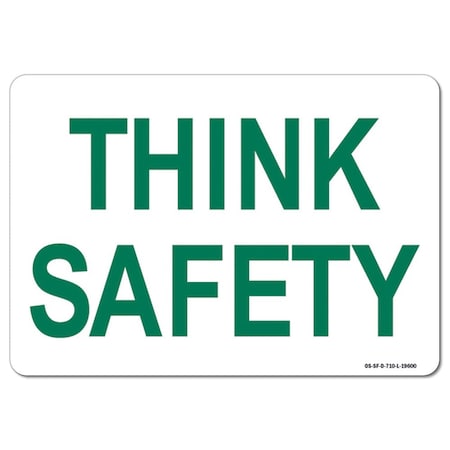 Signmission OSHA Safety First Decal, Safety, 24in X 18in Decal, 18" W ...