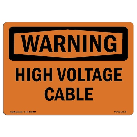 Signmission Safety Sign, OSHA WARNING, 10" Height, 14" Width, Aluminum ...