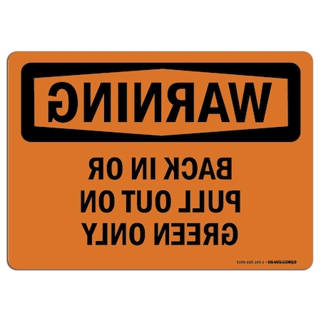 Signmission OSHA WARNING, 12" Width, Rigid Plastic, 12" W, 18" L ...