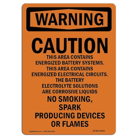 Signmission Safety Sign, OSHA WARNING, 10" Height, Rigid Plastic ...