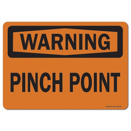 Signmission OSHA Warning Decal, Pinch Point, 5in X 3.5in Decal, 10PK, 3 ...