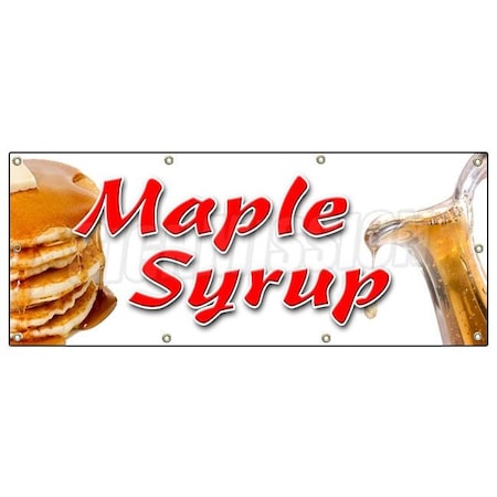 Signmission MAPLE SYRUP BANNER SIGN sign pancakes waffles Vermont real ...
