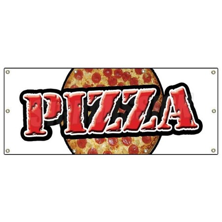 Signmission PIZZA BANNER SIGN shop place fresh hot signs subs slice B ...