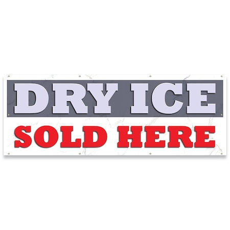 Signmission Dry Ice Sold Here Banner Concession Stand Food Truck Single ...