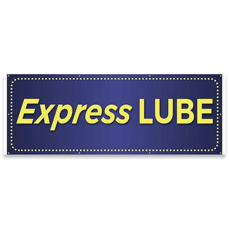 Signmission Express Lube Banner Concession Stand Food Truck Single ...