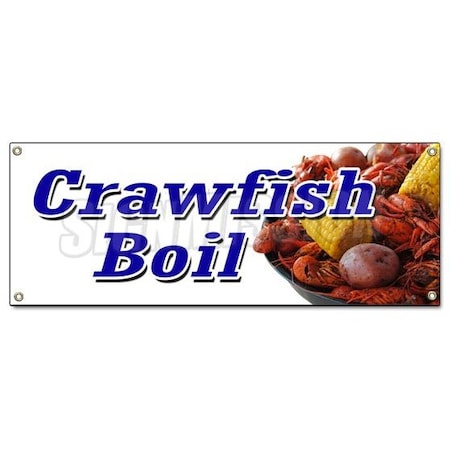 Signmission CRAWFISH BOIL BANNER SIGN cajun buggers louisiana crayfish ...
