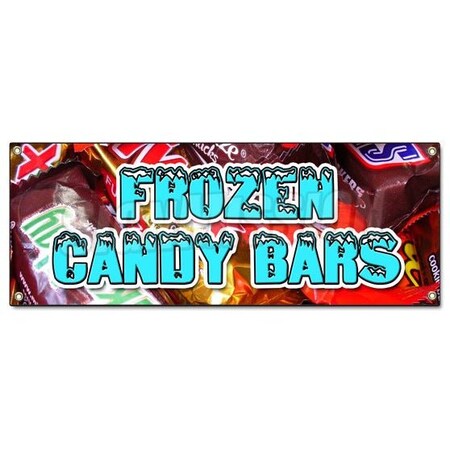 Signmission FROZEN CANDY BARS BANNER SIGN snickers 3 three musketeers ...