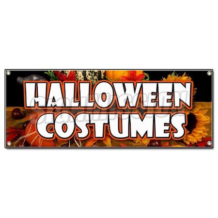 Signmission HALLOWEEN COSTUMES BANNER SIGN masks candy trick or treat ...