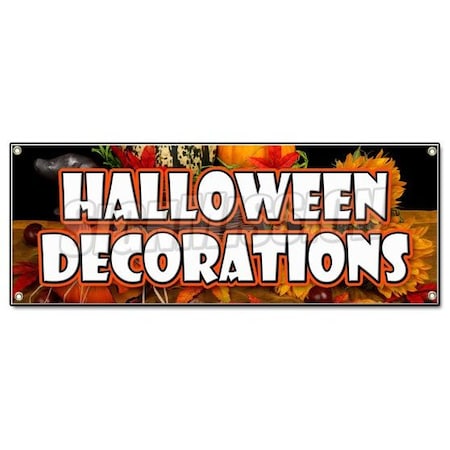 Signmission HALLOWEEN DECORATIONS BANNER SIGN masks gourds trick or ...