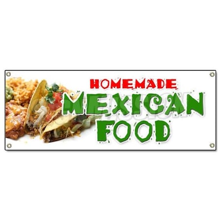 Signmission HOMEMADE MEXICAN FOOD BANNER SIGN tacos burritos mexican ...