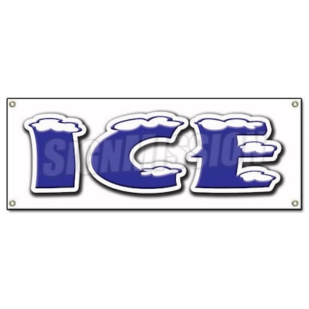 Signmission ICE BANNER SIGN cold store machine sign chest bag iced ...