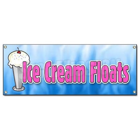 Signmission ICE CREAM FLOATS BANNER SIGN cones sundae soda banana split ...