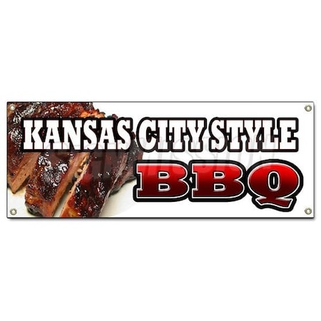 Signmission KANSAS CITY STYLEBBQ BANNER SIGN beef brisket ribs pork ...
