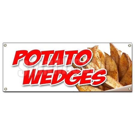 Signmission POTATO WEDGES BANNER SIGN fried baked idaho french fries ...