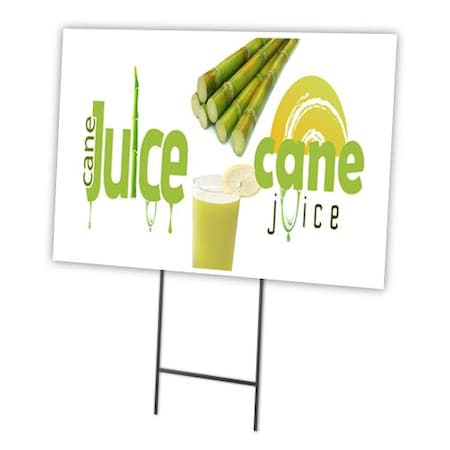 Signmission Sugar Cane Juice Yard Sign & Stake outdoor plastic ...