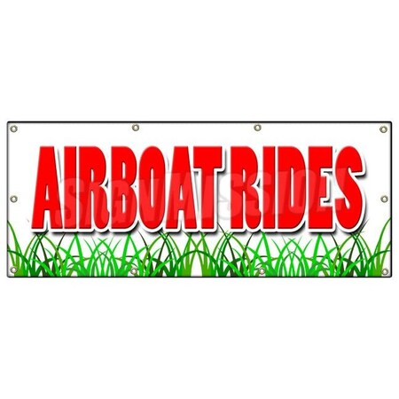 Signmission AIRBOAT RIDES BANNER SIGN everglades guided tours swamp ...