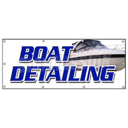 Signmission BOAT DETAILING BANNER SIGN marine detail degreasing gel ...