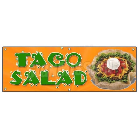 Signmission TACO SALAD BANNER SIGN mexican food restaurant sign burrito ...