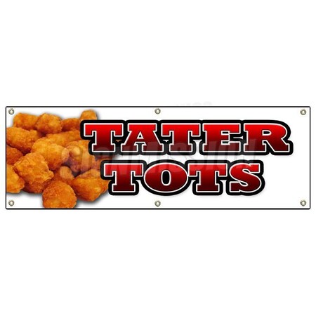 Signmission TATER TOTS BANNER SIGN tots french fries potato taters ...