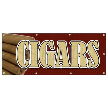 Signmission CIGARS BANNER SIGN cigar shop humidor cuban cigarra cicada ...