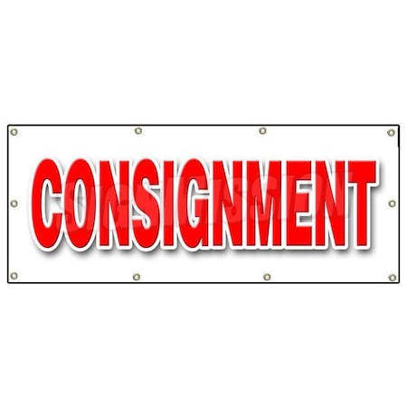 Signmission CONSIGNMENT BANNER SIGN secondhand brands clothes furniture ...