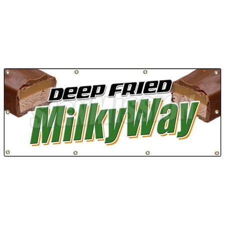 Signmission DEEP FRIED MILKY WAY BANNER SIGN battered candy bar ...