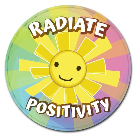 Signmission Radiate Positivity Circle Corrugated Plastic Sign C-16-CIR ...