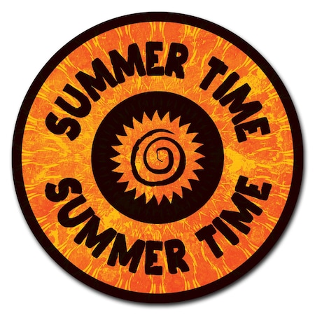Signmission Summer Time Circle Corrugated Plastic Sign C-12-CIR-Summer ...