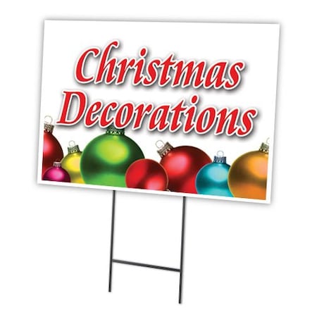 Signmission Christmas Decorations Yard Sign & Stake outdoor plastic ...