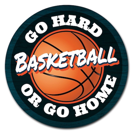 Signmission Basketball Circle Corrugated Plastic Sign C-24-CIR ...