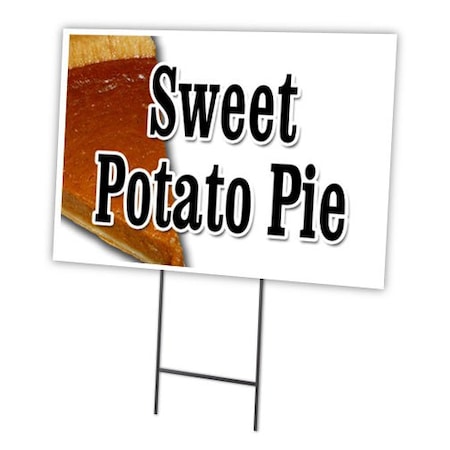 Signmission Sweet Potato Pie Yard Sign & Stake outdoor plastic ...