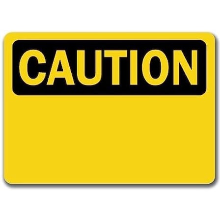 Signmission Caution Sign-Caution-10in x 14in OSHA Safety Sign, 10" L ...
