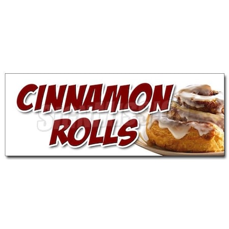 Signmission CINNAMON ROLLS DECAL sticker fresh baked bakery still warm ...