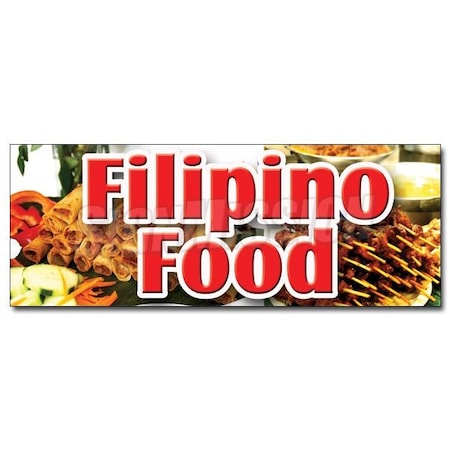 Signmission FILIPINO FOOD DECAL sticker street foods manila philippines ...