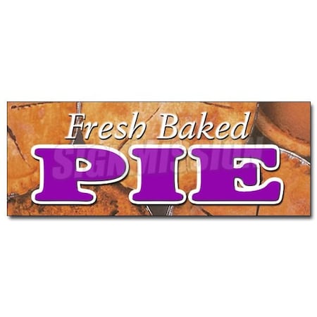 Signmission FRESH BAKED PIE DECAL sticker pies bakery slice cherry ...
