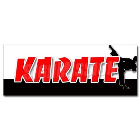 Signmission KARATE DECAL sticker martial art defense school lessons jiu ...