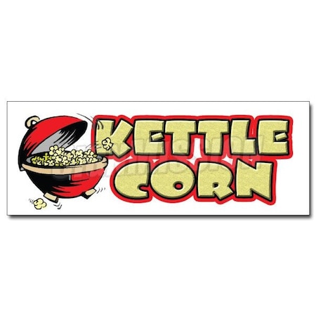 Signmission 12in KETTLE CORN DECAL sticker carmel popcorn popped hot ...